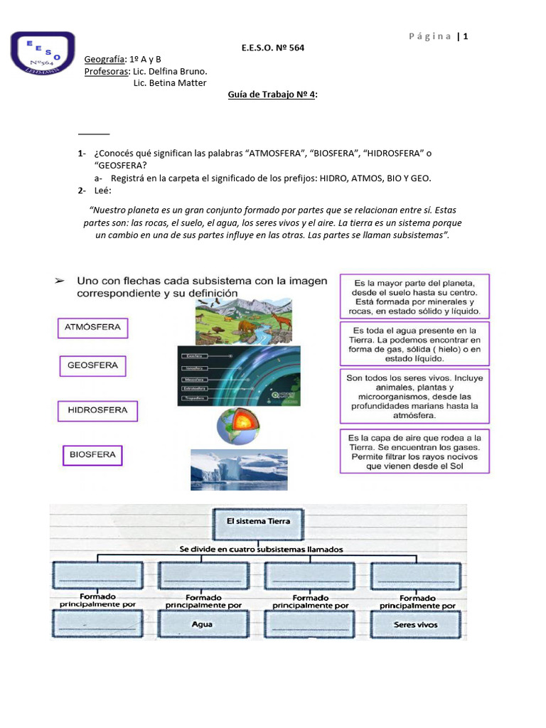 EESO564 1ºAB Guía4 Geografía | PDF | Clima | Herida