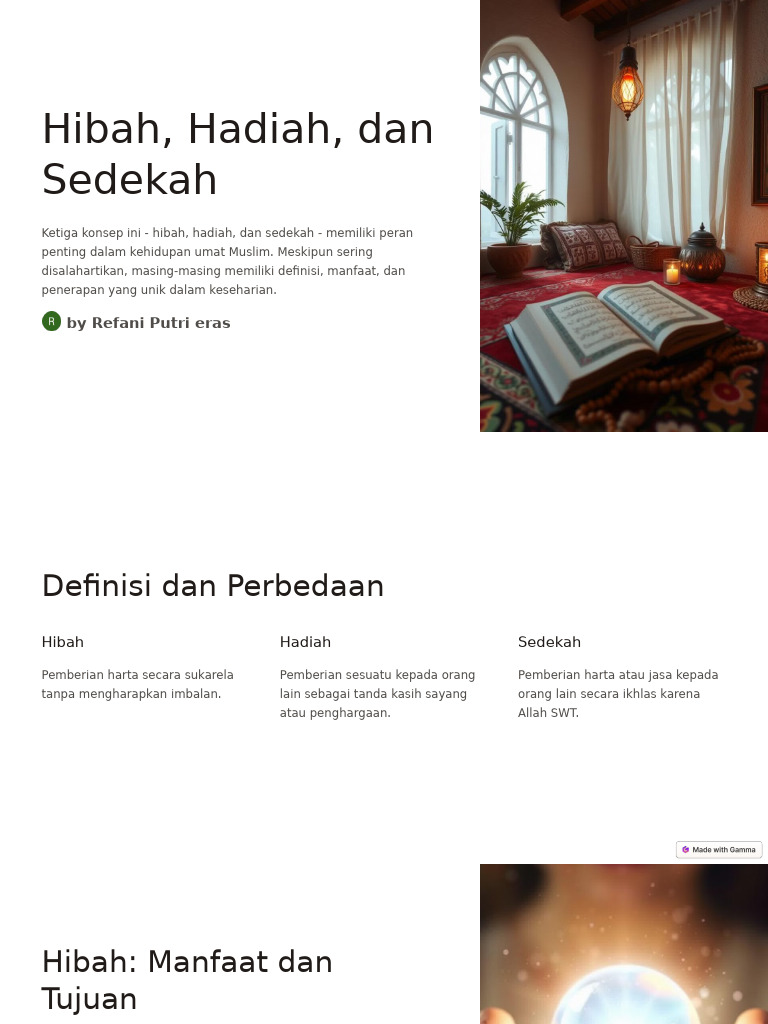 Hibah-Hadiah-dan-Sedekah (1) | PDF