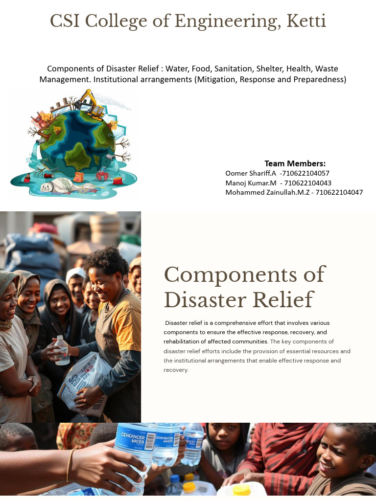Components of Disaster Relief | PDF | Emergency Management | Federal ...