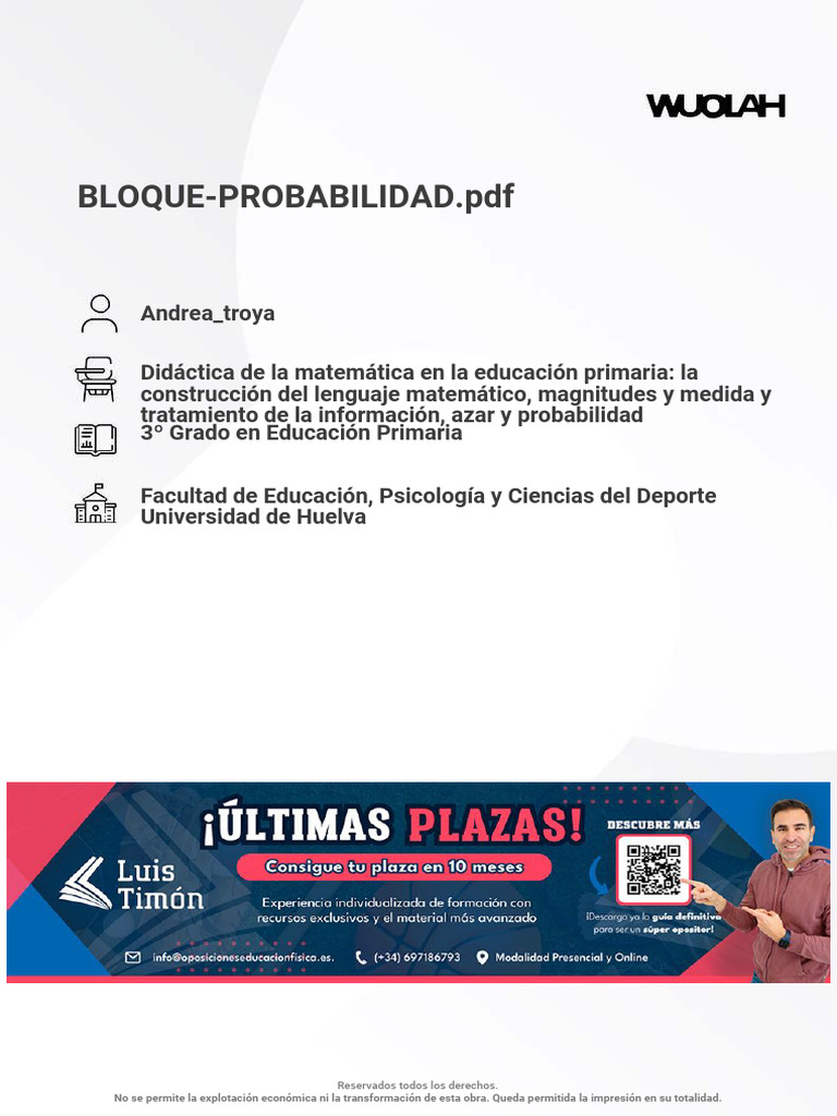 wuolah-free-BLOQUE-PROBABILIDAD | PDF | Probabilidad | Probabilidades y estadísticas