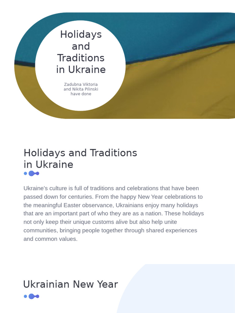Holidays and Traditions in Ukraine | PDF | Christmas