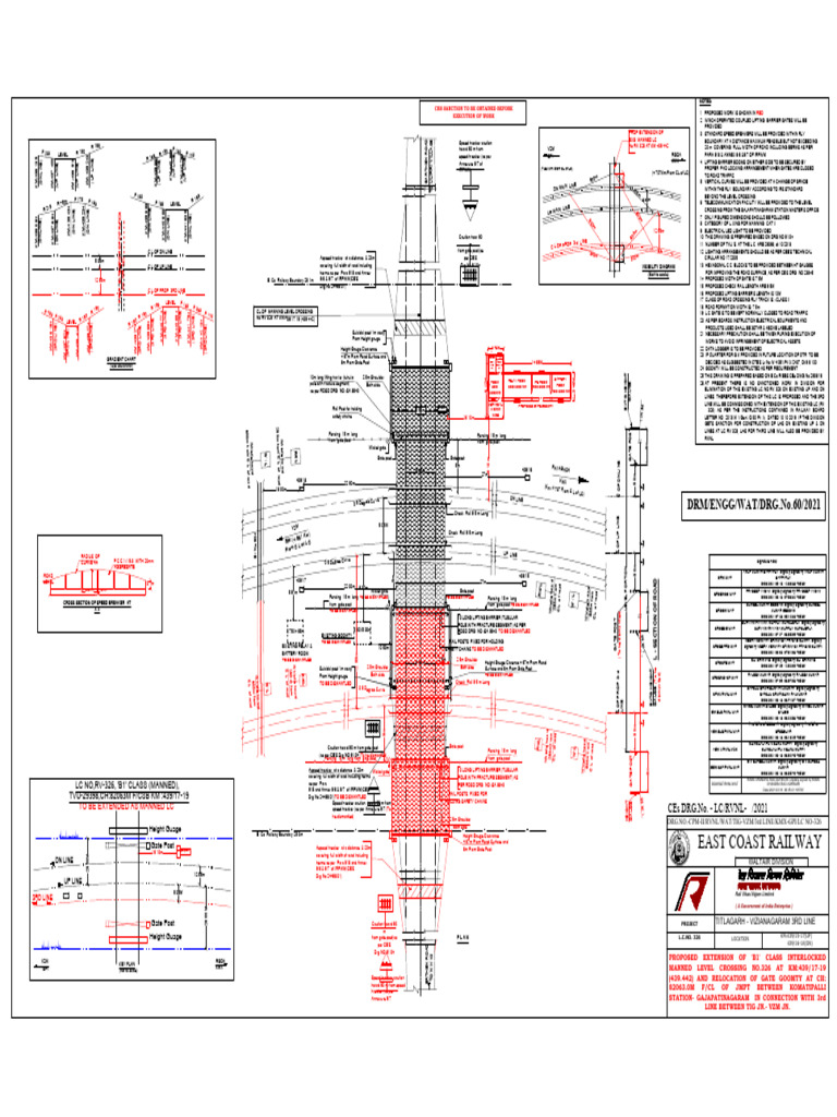 East Coast Railway: DRM/ENGG/WAT/DRG - No.60/2021 | PDF | Rail ...
