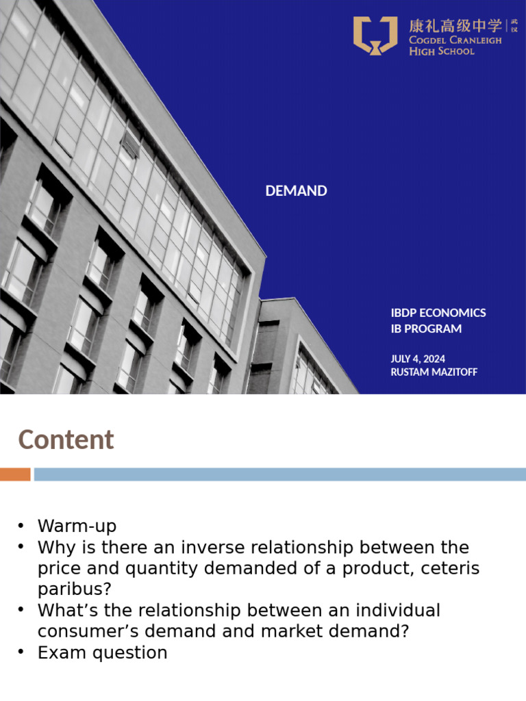 IB Demand | PDF | Demand | Utility