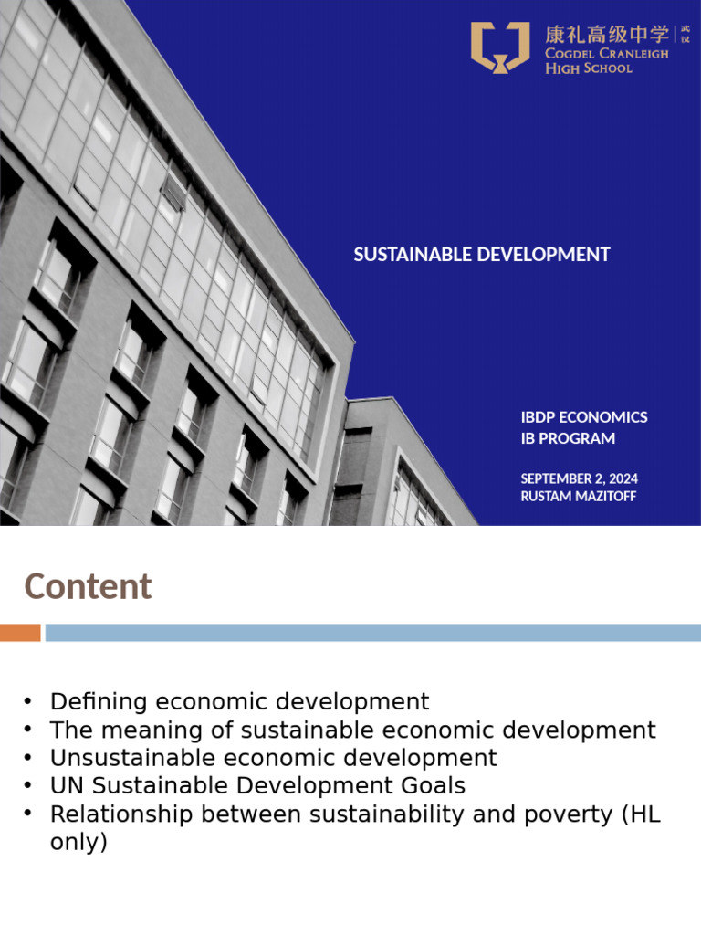IB Competitive Sustainable Development | PDF | Sustainability ...