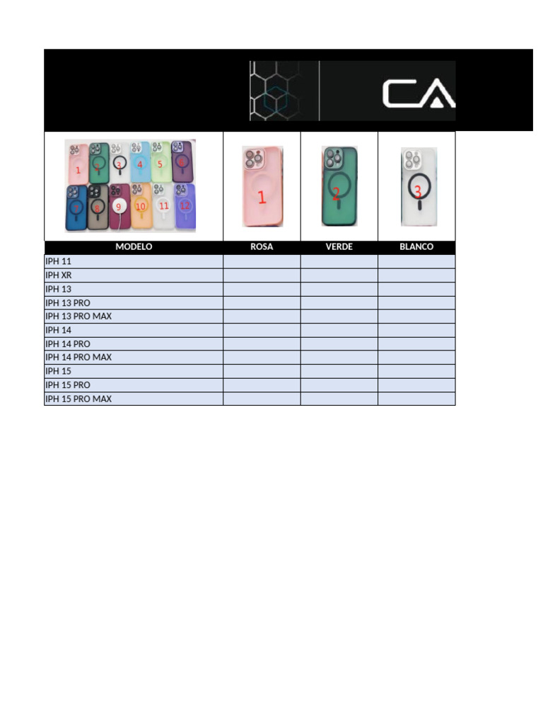 PLANILLA FUNDAS MAGSAFE | PDF