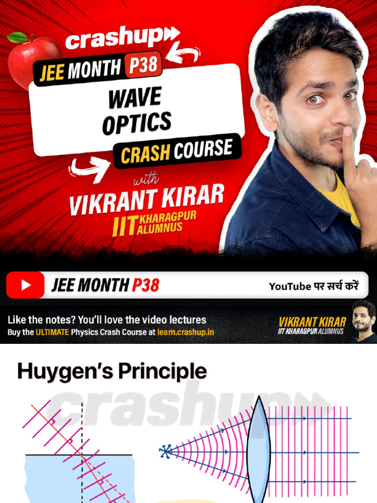 JEE P38 Wave Optics | PDF