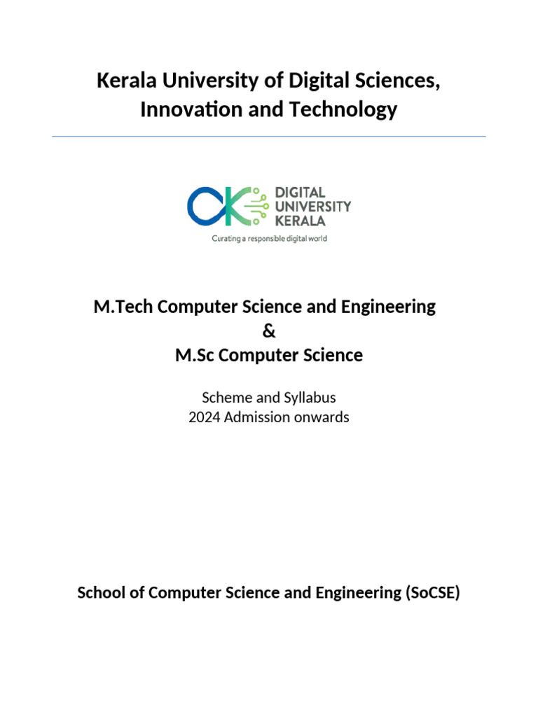 CSE Syllabus 2024 1 | PDF | Python (Programming Language) | Linear Algebra