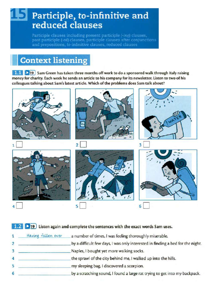 15 Participle, To Infinitive, Reduced Clauses | PDF