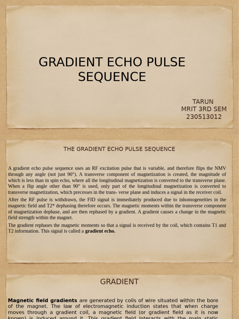Gradient | PDF | Magnetic Resonance Imaging | Applied And Interdisciplinary Physics