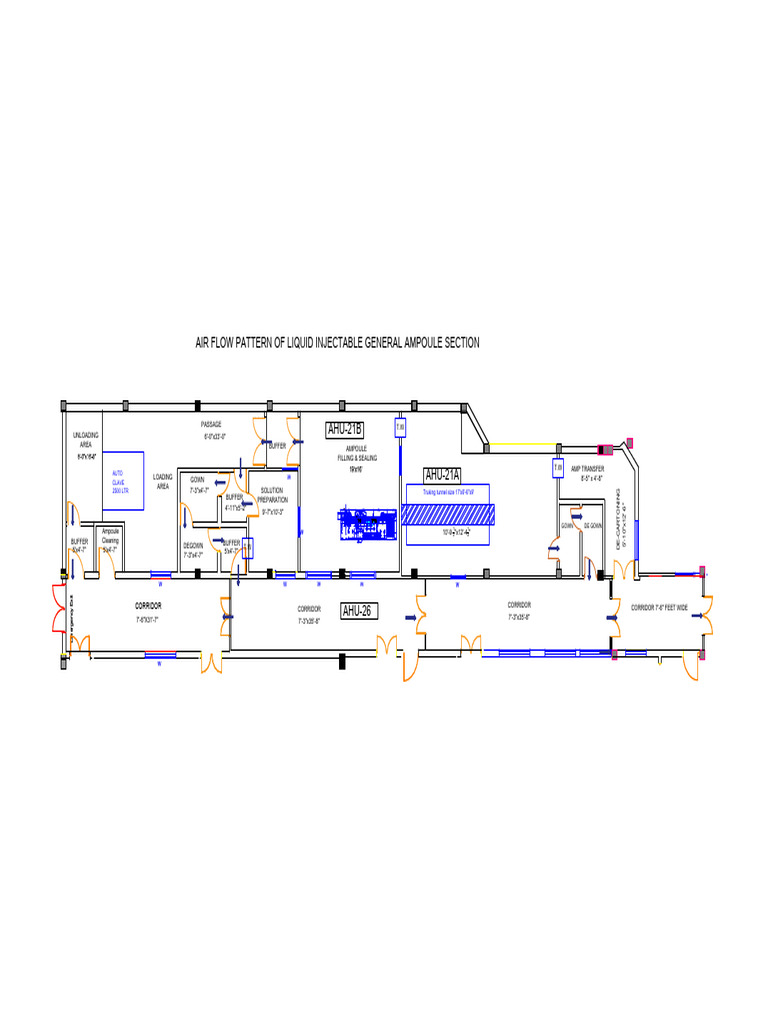 General Ampoule Area Air Flow Pattern | PDF