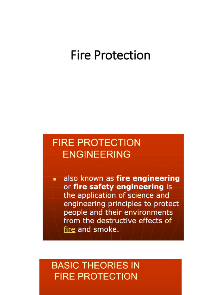 Fire Protection Slides | PDF
