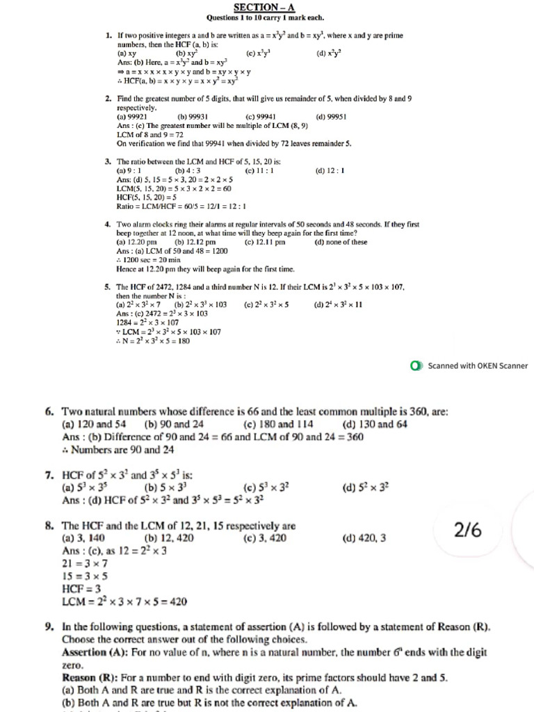 Worksheet -1 Solutions | PDF