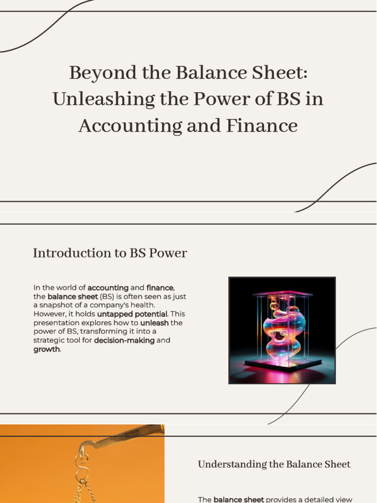 Slidesgo Beyond The Balance Sheet Unleashing The Power of Bs in ...