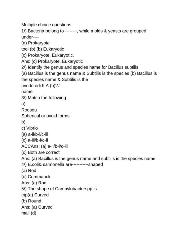 Food Microbio Quiz Tbz Pdf Staining Gram Positive Bacteria