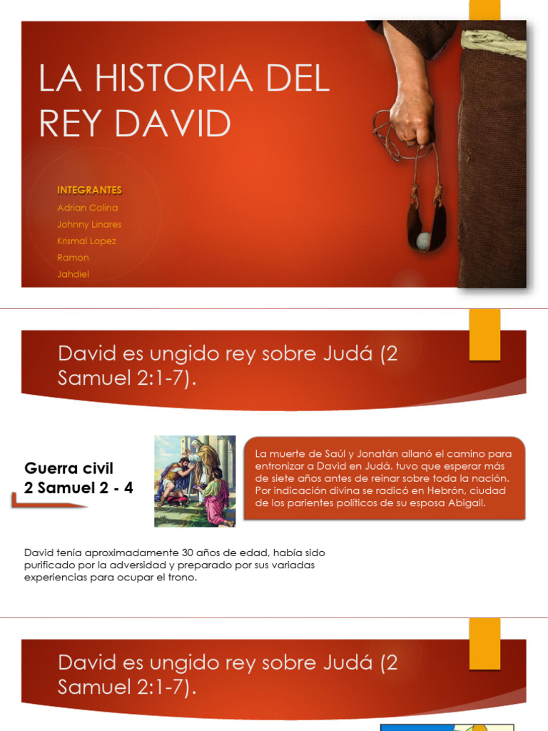 EXOSICION el rey david | PDF | David | Libros de Samuel