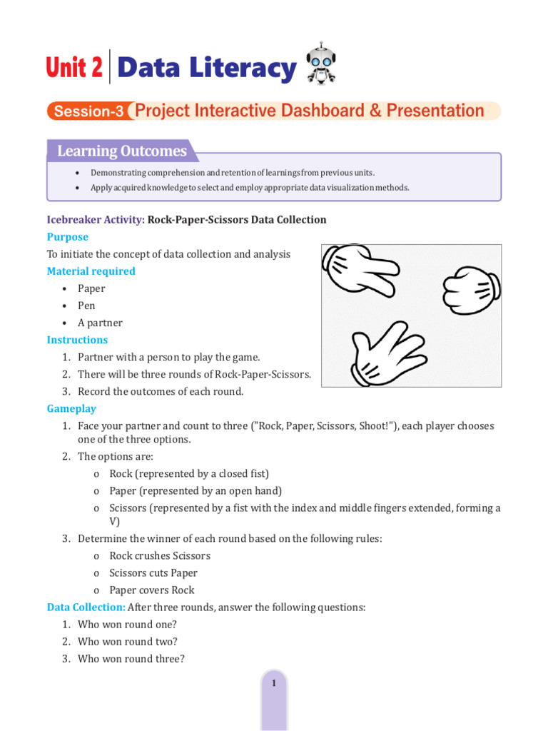 AI-417-IX Unit 2 Data Literacy Session 3 | PDF