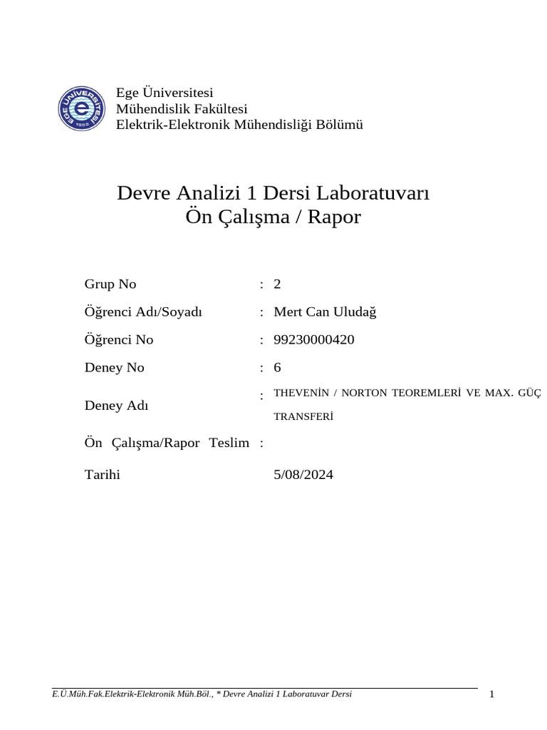 Devre1 6 | PDF