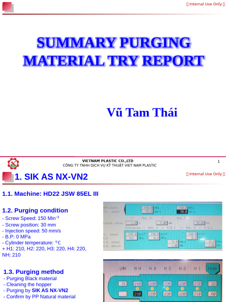 Purging Material Test Report | PDF | Vietnam