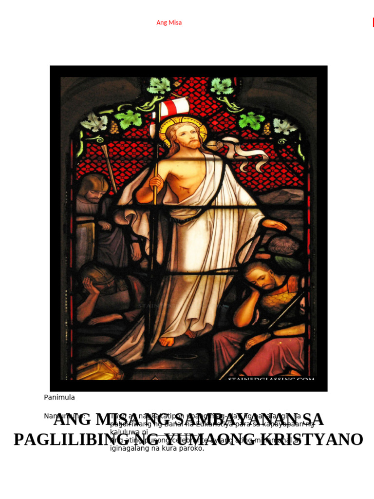 Funeral Rites For FR Roy | PDF