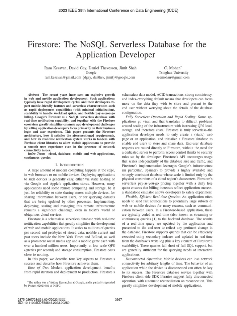 Firestore for App Developers | PDF | Databases | Database Index