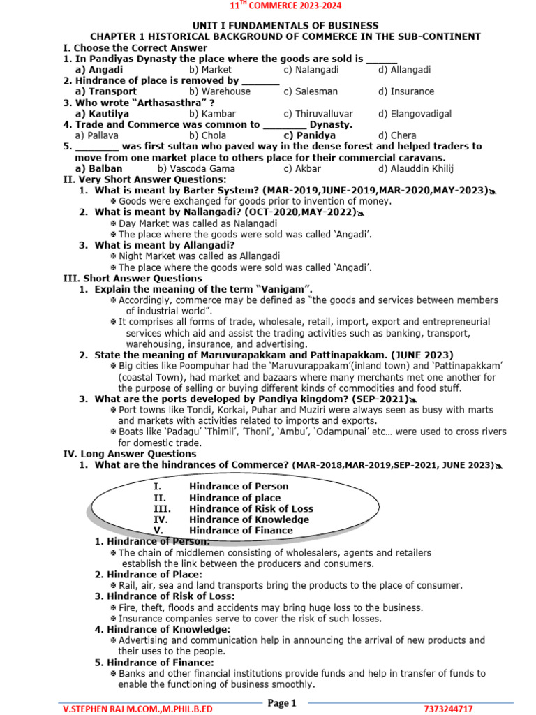 11th Commerce EM Full Guide English Medium PDF Download | PDF ...