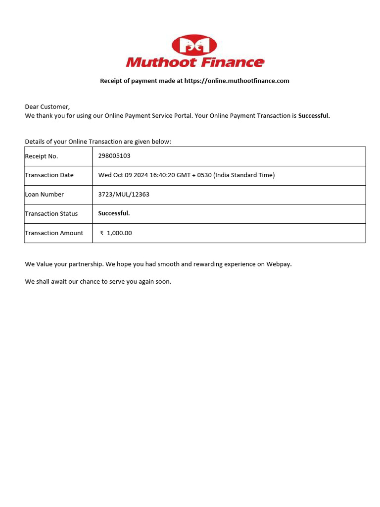 RECEIPT-MFL-1000 | PDF