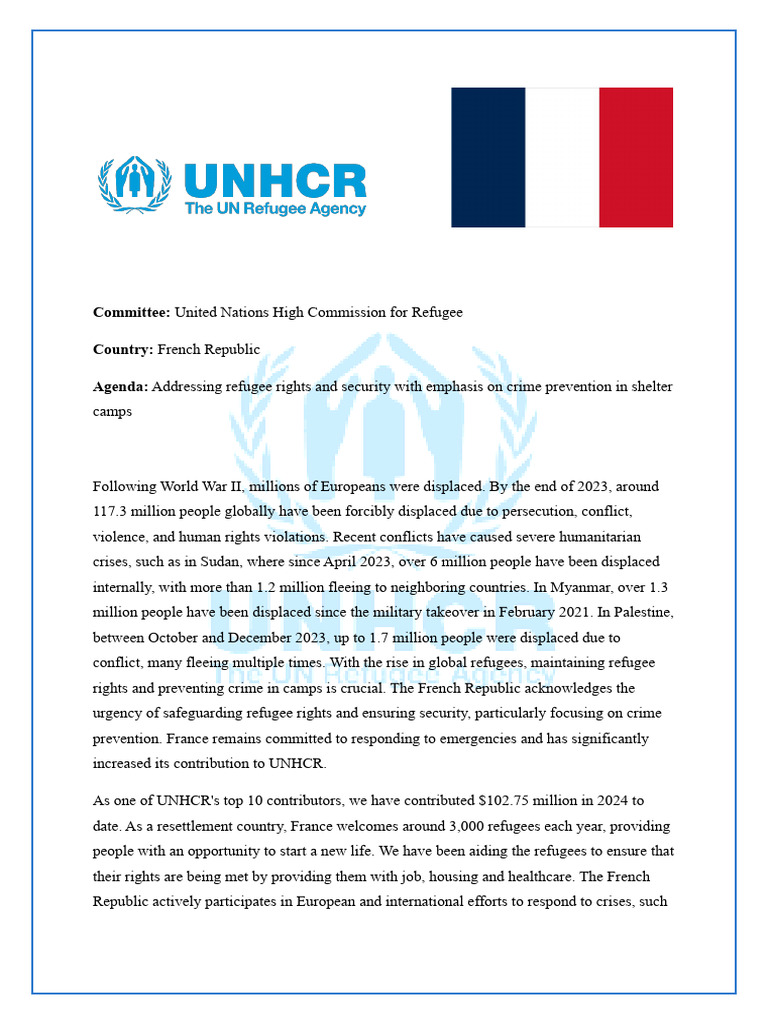 Refugee Rights and Security in France | PDF | United Nations High ...