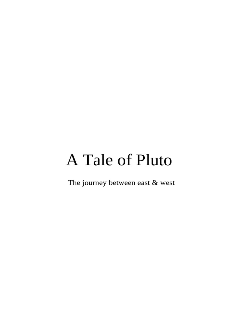 A Tale of Pluto | PDF
