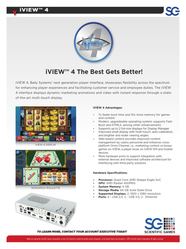 iVIEW 4 Cut Sheet | PDF | Usb | System On A Chip