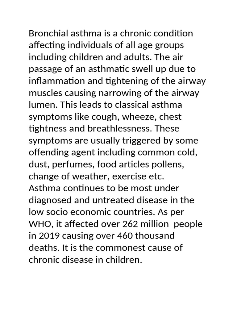 Asthma Article | PDF | Asthma | Epidemiology