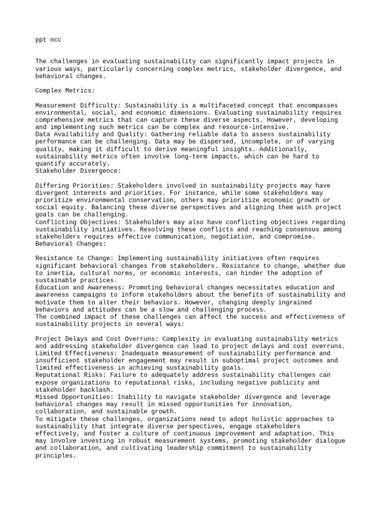 Enviroment notes | PDF | Sustainability | Sustainable Development