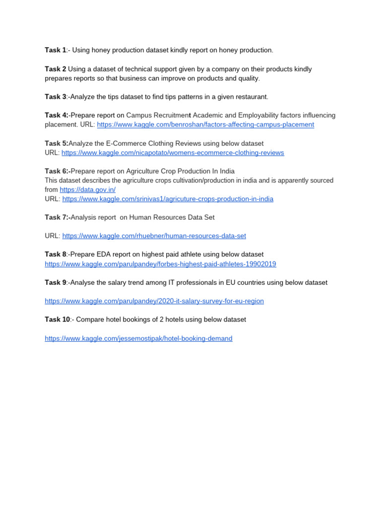Visulaization Task | PDF