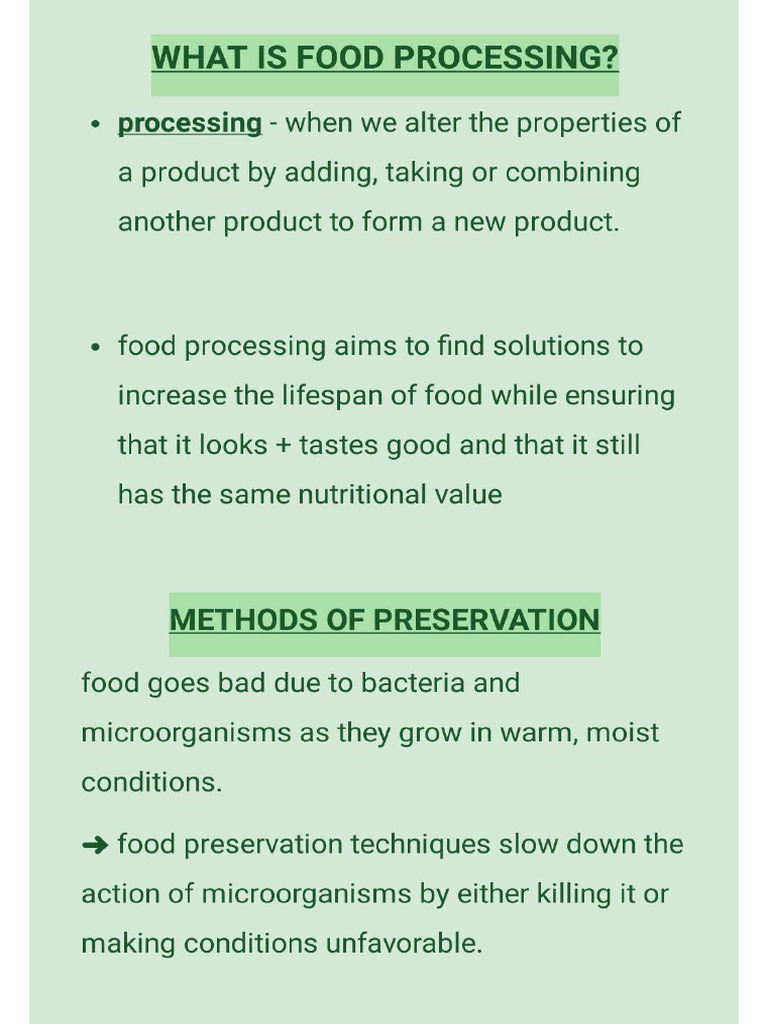 Food Preservation ? | PDF