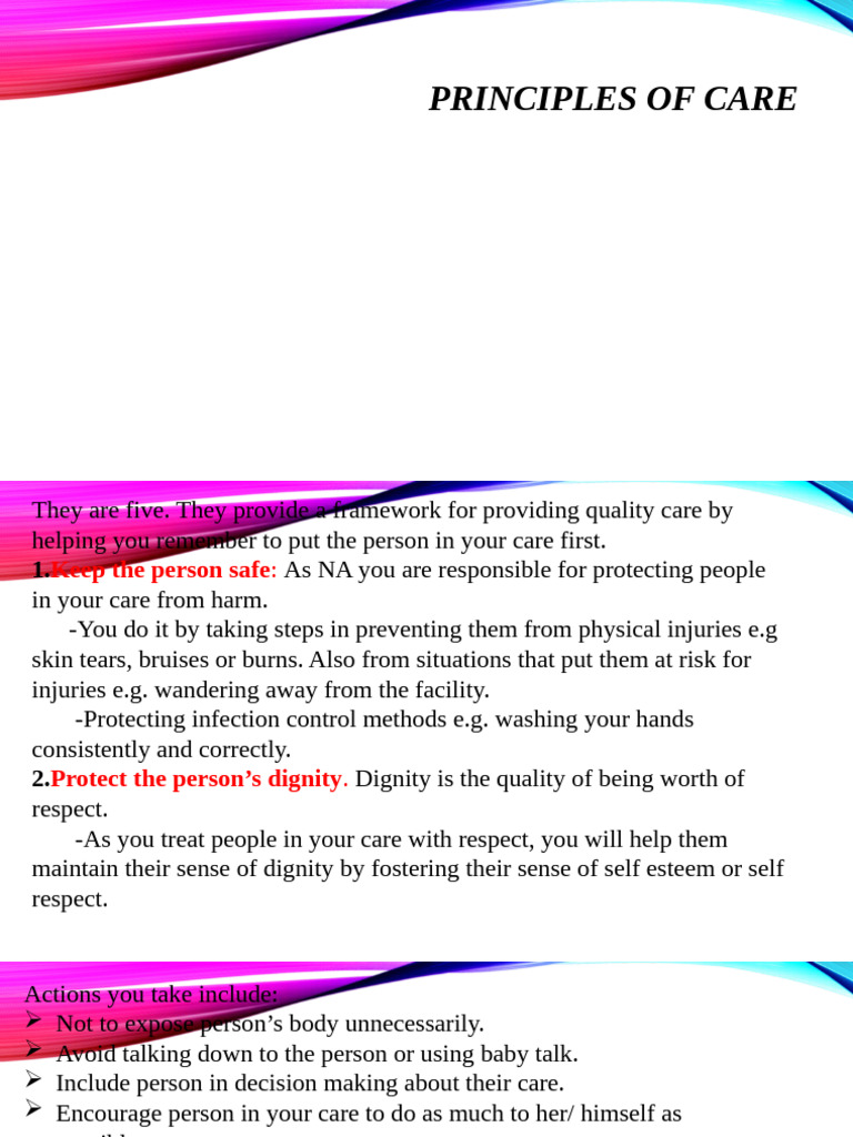 Cna Principles. Chapter 1 Cont.. | PDF