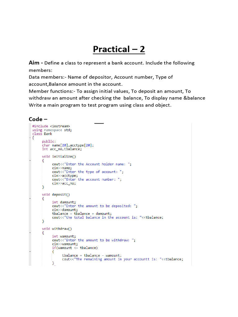 Shreyash Kalaskar - Oop - Pratical No 2 | PDF