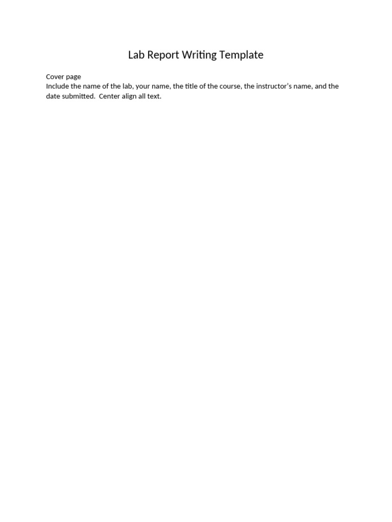 Lab 20report 20writing 20template 20 12 - 1728063024734 | PDF ...