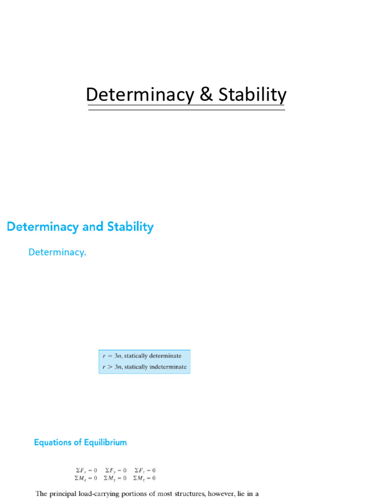 Determinacy and Stability | PDF | Science & Mathematics