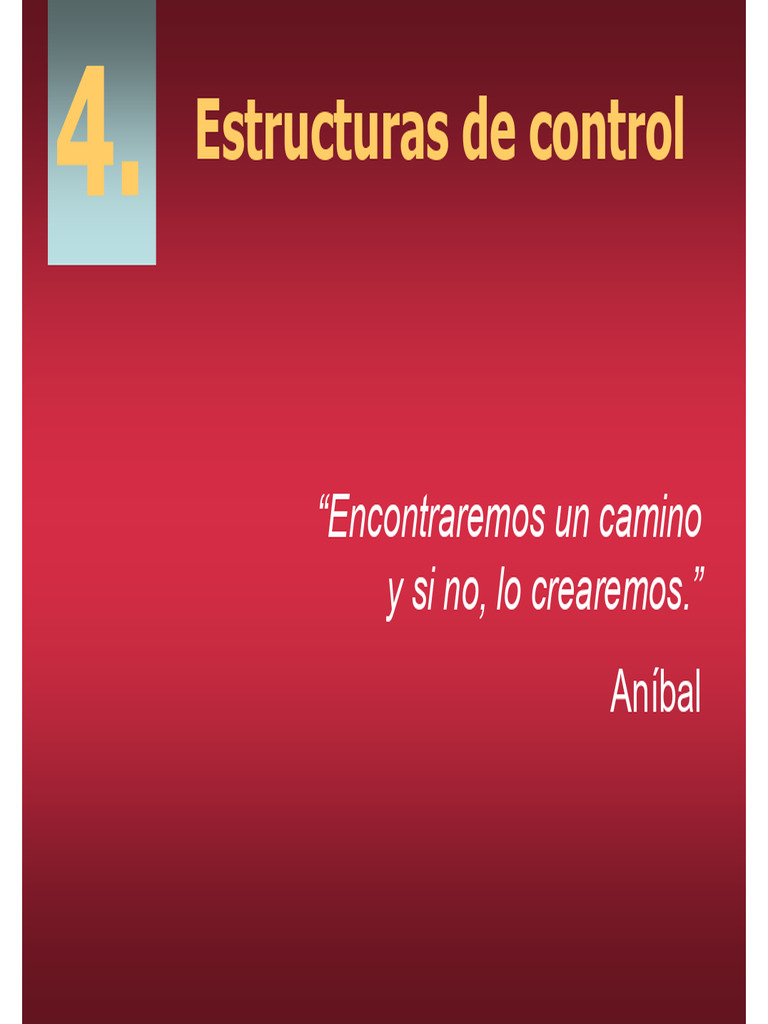 4 Estructuras de Control | PDF | Python (lenguaje de programación ...