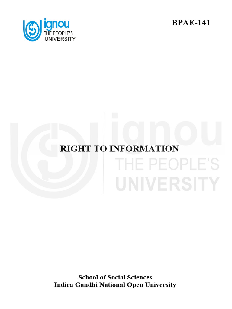 BPAE 141 Full Textbook | PDF | Governance | Knowledge