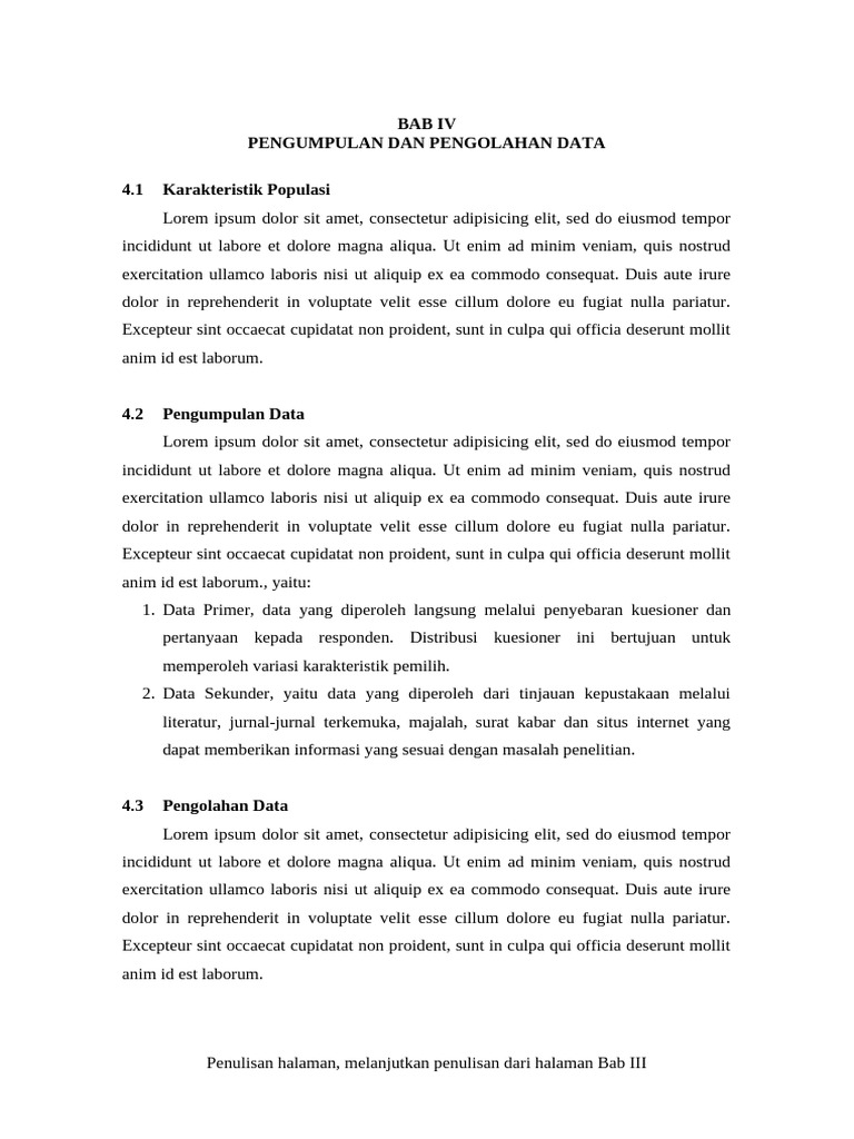 Skripsi - Bab Iv | PDF | Karier & Perkembangan
