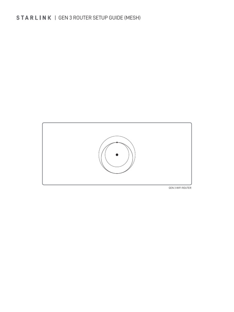Gen3 Router Setup Guide Mesh | PDF | Wi Fi | Electronics