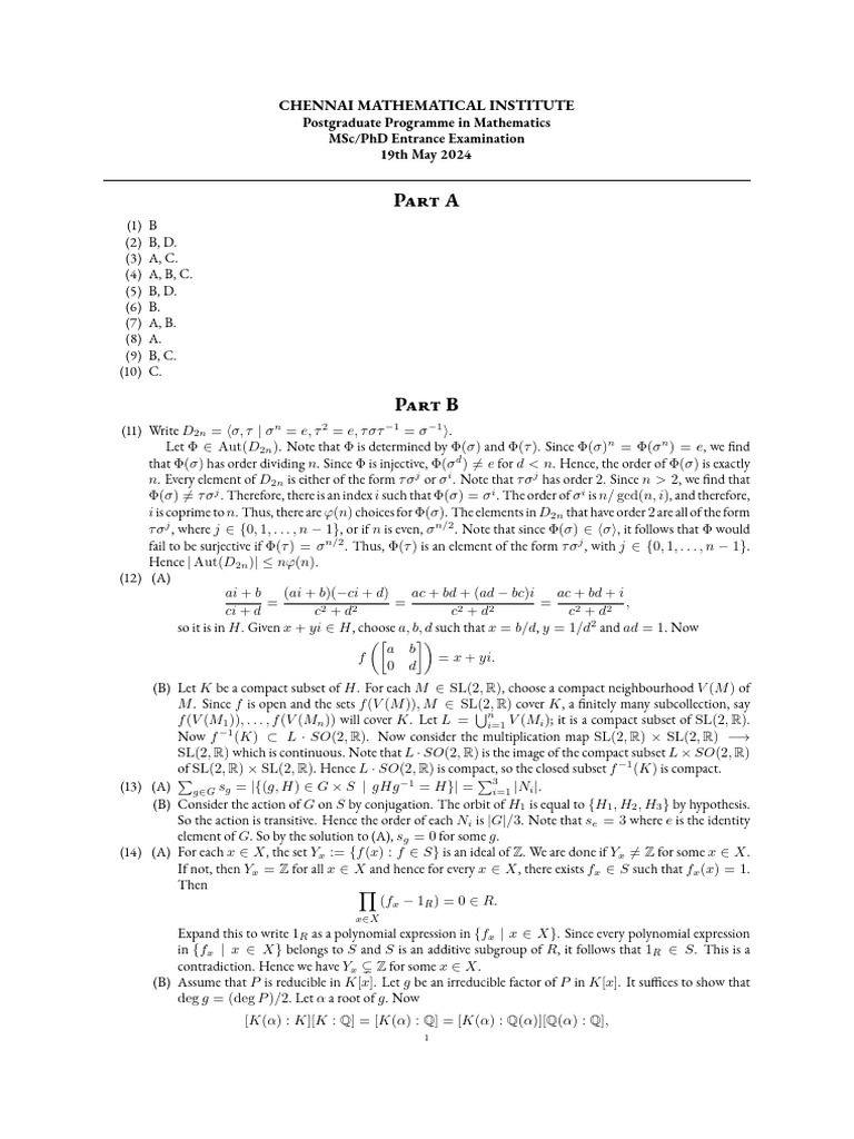 pgmath2024-solutions | PDF | Norm (Mathematics) | Mathematics