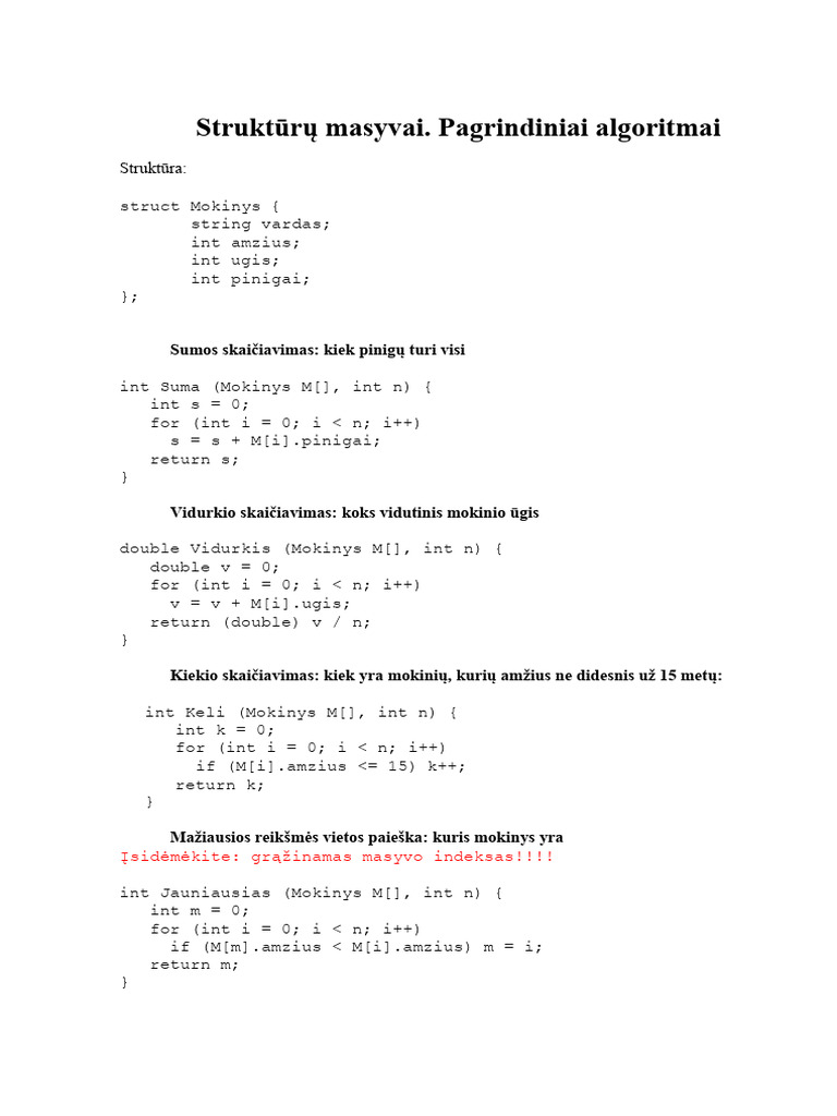 Algoritmai Strukturu | PDF