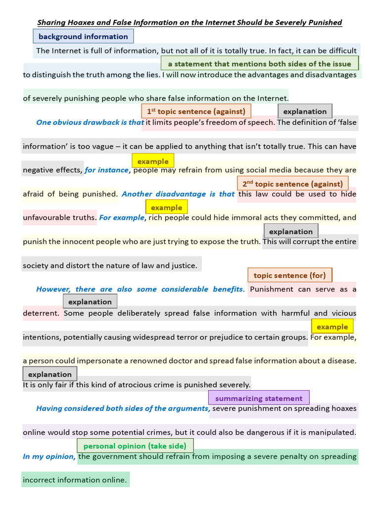 Sharing Hoaxes and False Information On The Internet Should Be Severely Punished | PDF