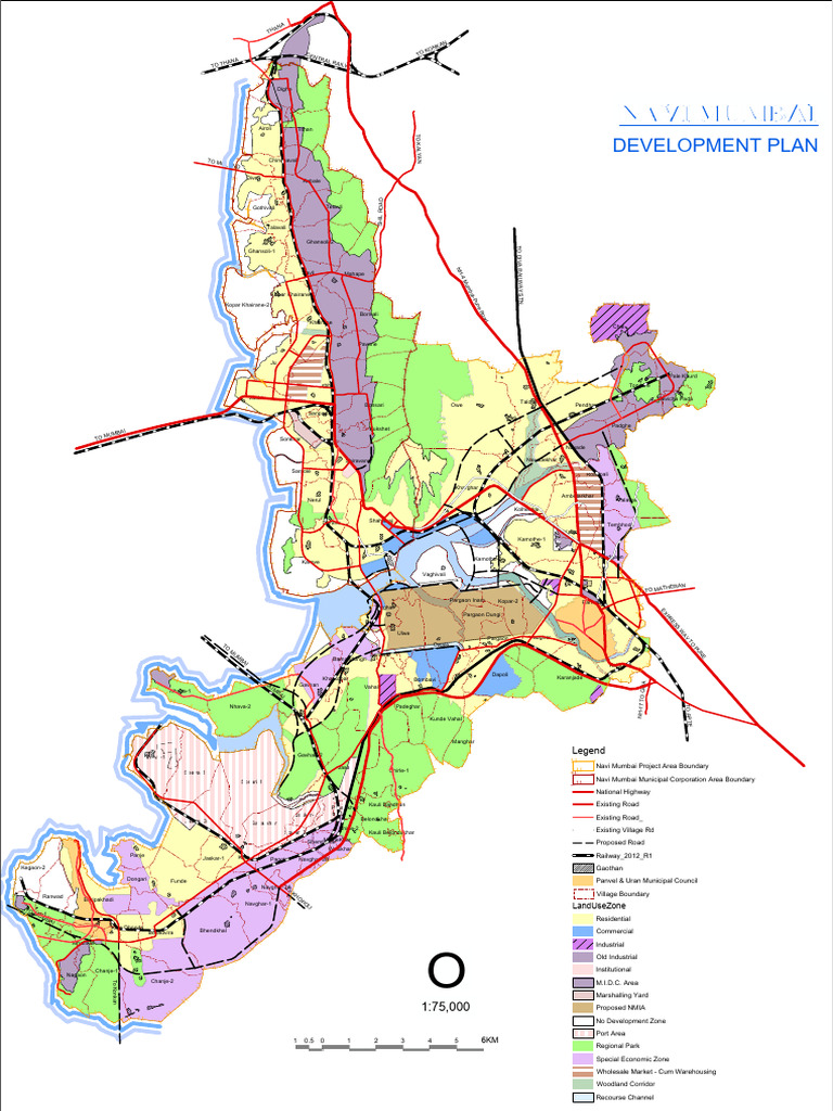 Navi Mumbai Development Plan Map | PDF