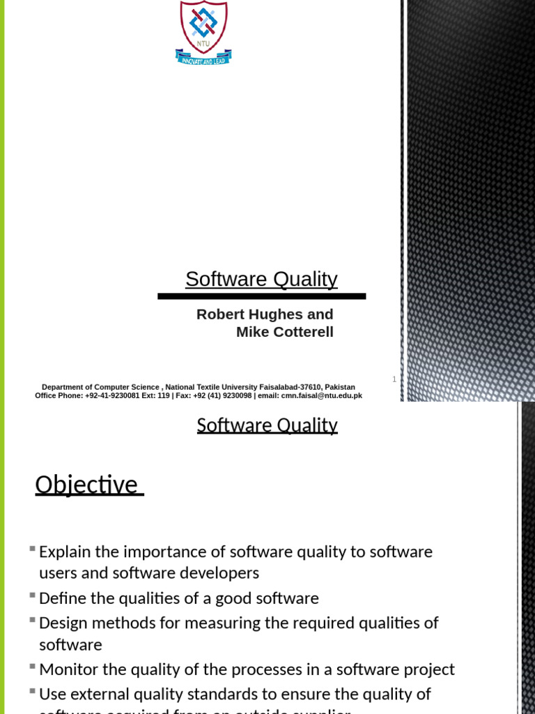 Importance of Software Quality Standards | PDF | Software Quality | Computer Program