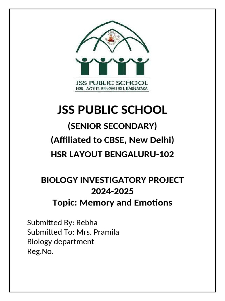 memory and emotion project | PDF | Memory | Recall (Memory)