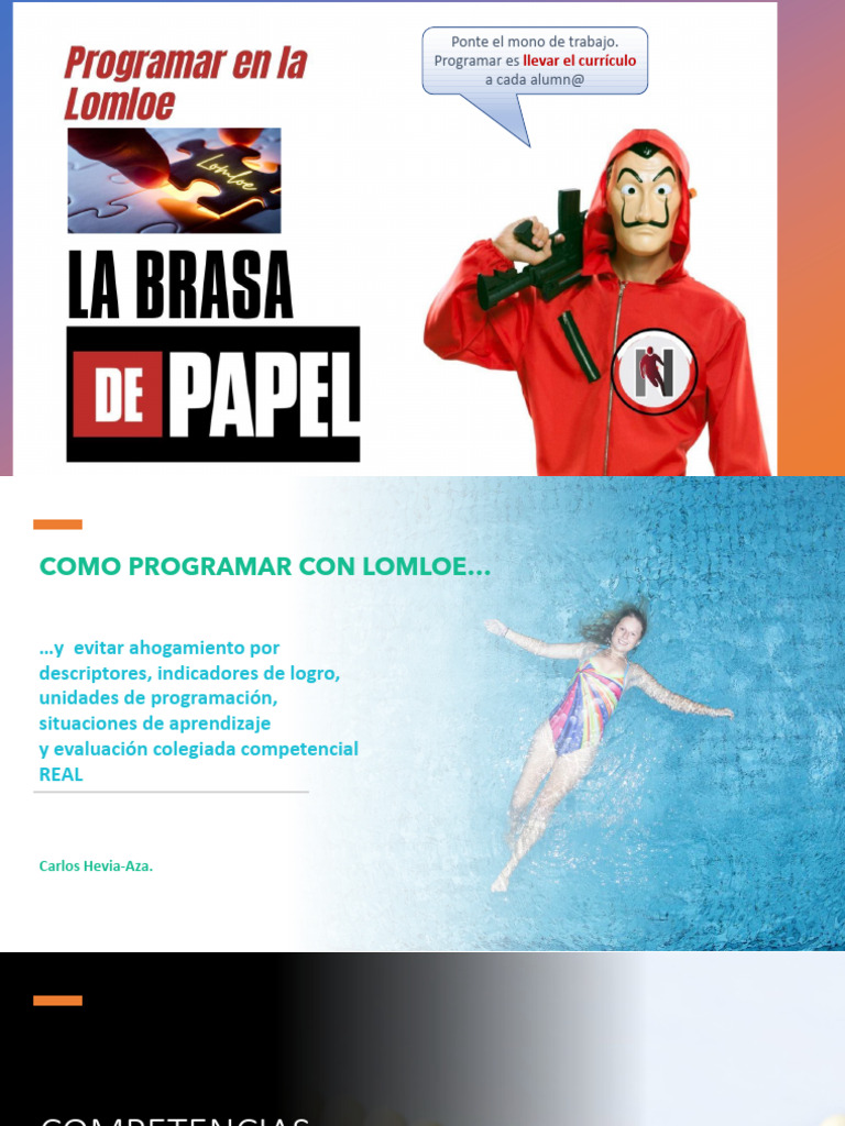 Programación Competencial LOMLOE | PDF | Plan de estudios | Evaluación