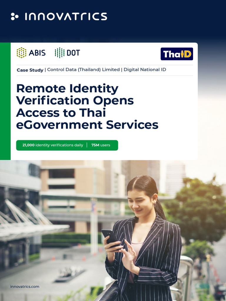 CS - Remote IDV Opens Access To Thai Egov Services - Innovatrics | PDF ...