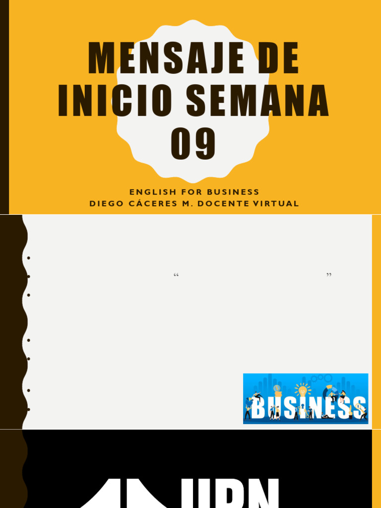 MENSAJE DE INICIO SEMANA 09 pdf | PDF